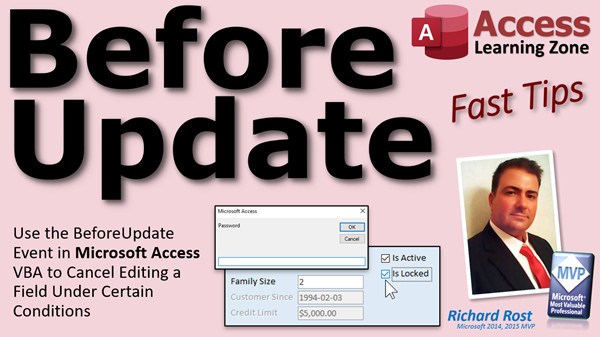 Before Update Event In Microsoft Access VBA